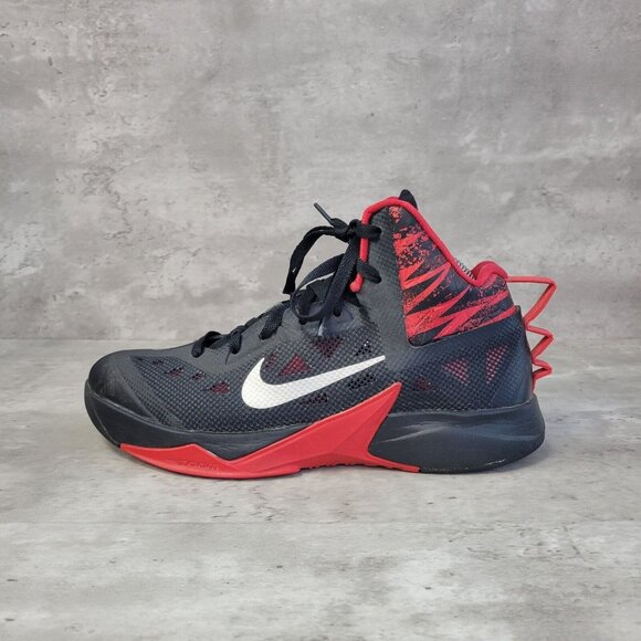 Nike | Shoes | Nike Zoom Hyperfuse Mens Basketball Sneakers Red Black ...